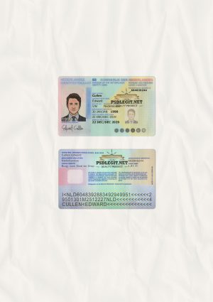 Netherlands ID Card PSD Template - PSDLEGIT