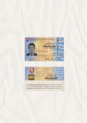 Slovak Republic ID Card PSD Template - PSDLEGIT