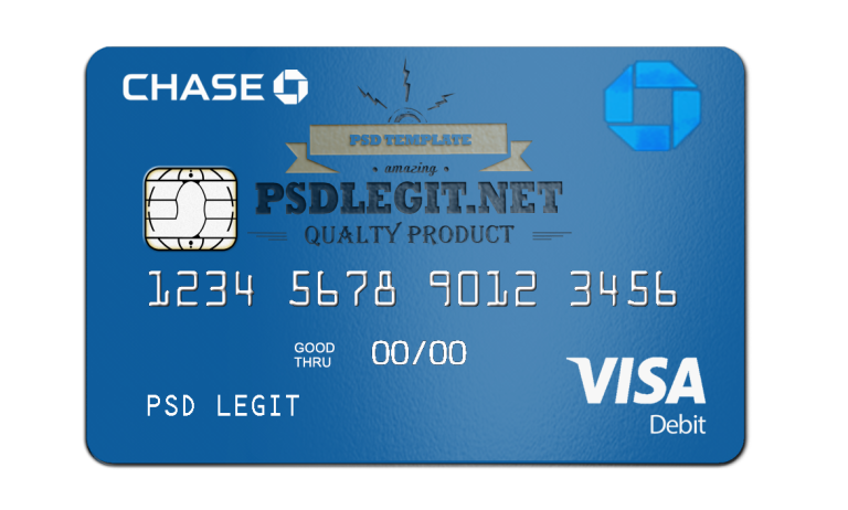 USA CHASE VISA Debit Card PSD Template - PSDLEGIT